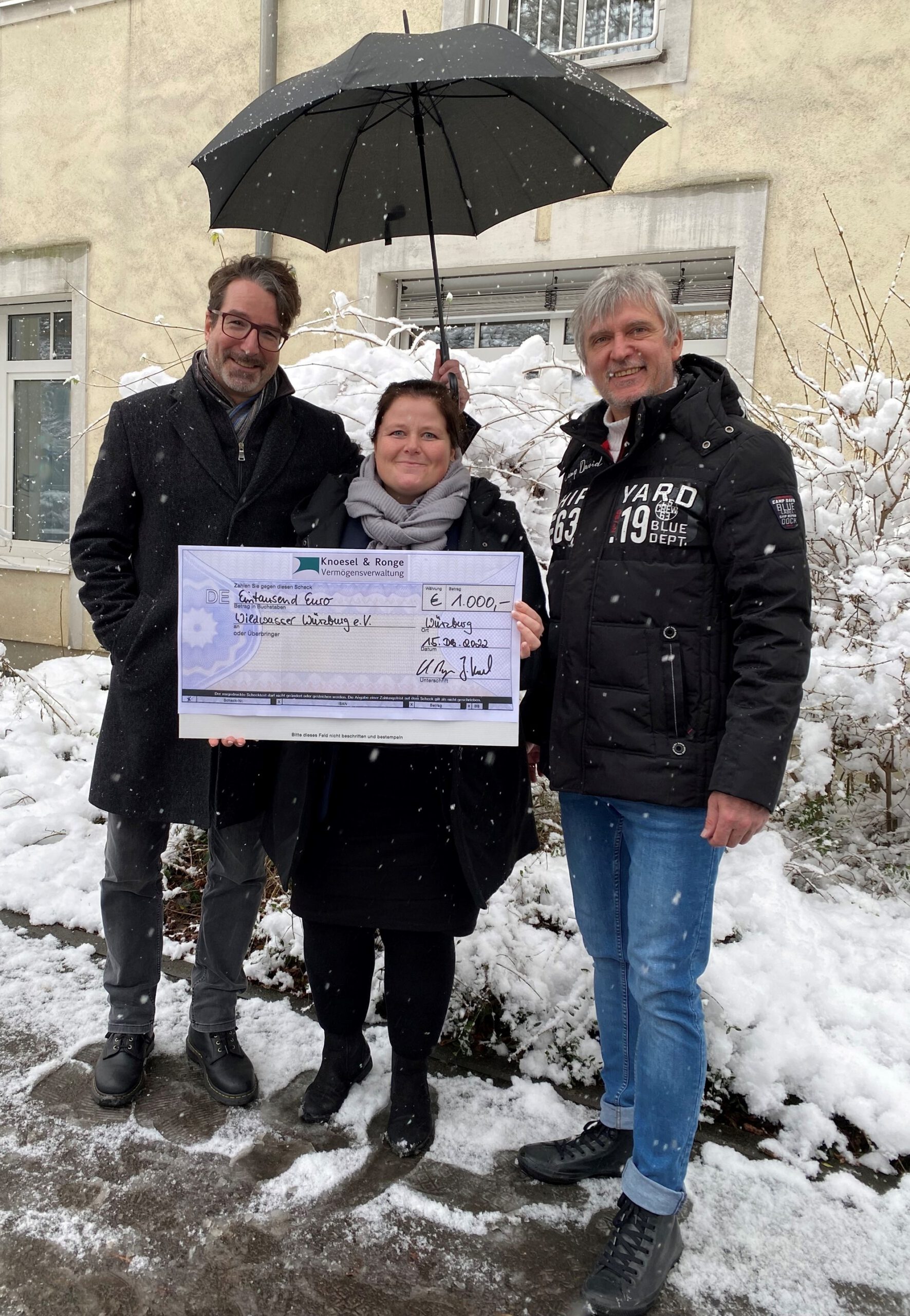 Spende von Knoesel & Ronge Vermögensverwaltung – Wildwasser Würzburg e.V.